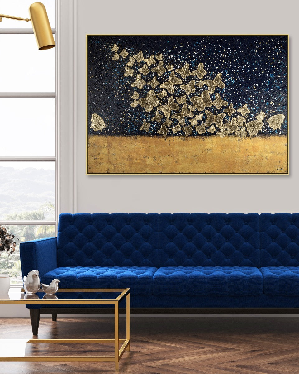 How to Hang Artwork Using Four – Corner Offset Mounts